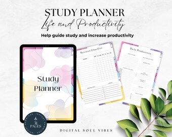 Undated Academic Digital Planner for iPad & Tablet Vertical - Etsy