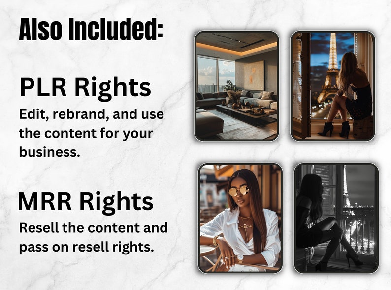 PLR Stock Photo Bundle of Rich Lifestyles, Ready to Use Photos in ...
