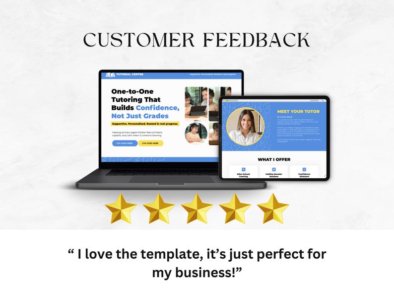 Tutoring Website Template, Independent Teacher Business Academic ...