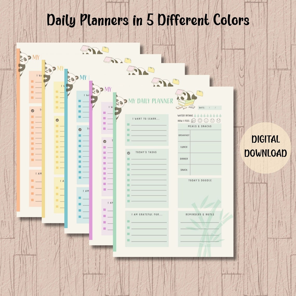 Printable Daily and Weekly Planner for Kids Kids Printable - Etsy