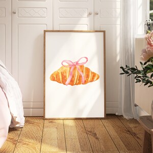 Coquette Room Decor | Croissant Patisserie Inspired | Instant Download ...