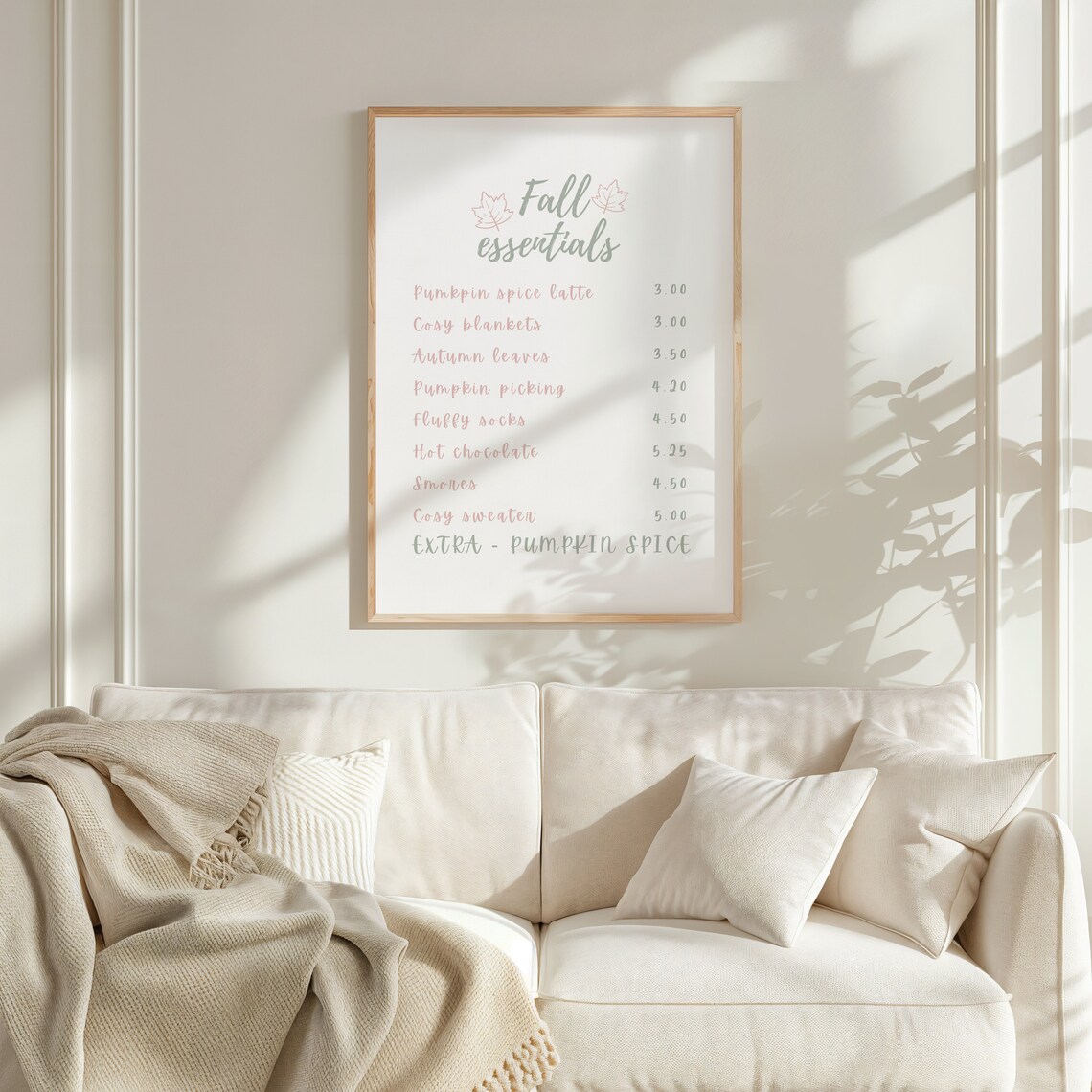 Sage Green Wall Art | Fall Essentials | Cottagecore | Autumn Room Decor ...