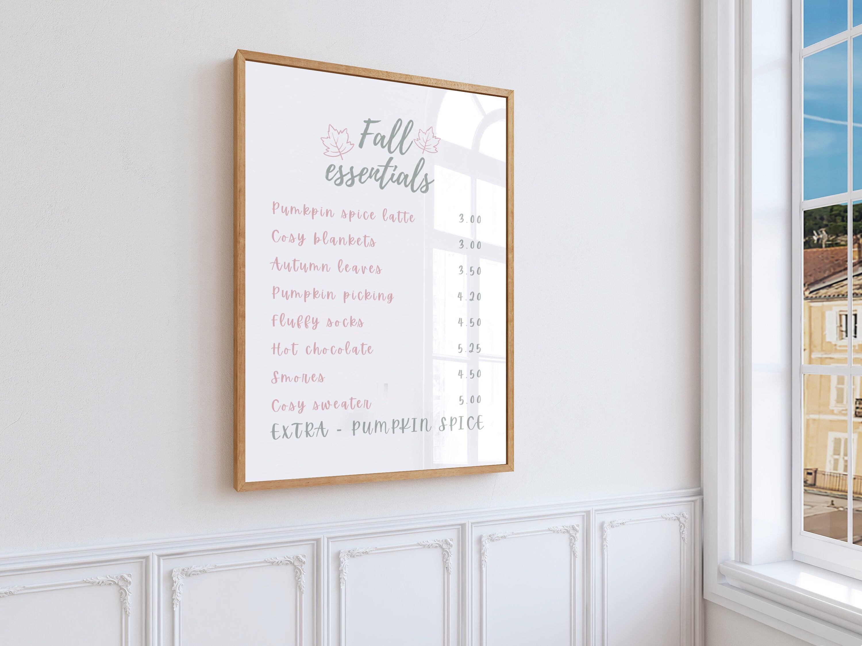 Sage Green Wall Art | Fall Essentials | Cottagecore | Autumn Room Decor ...
