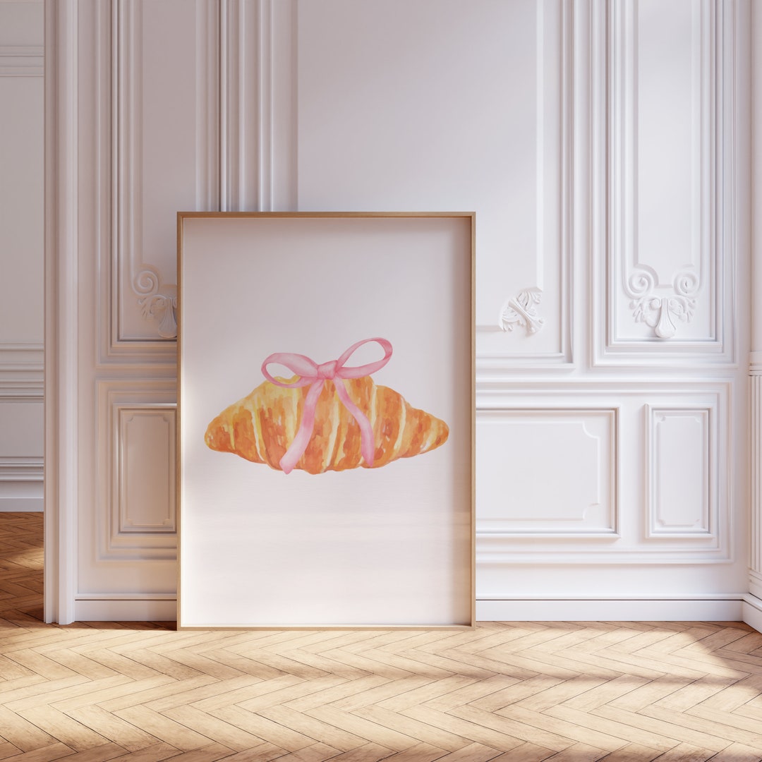 Coquette Room Decor | Croissant Patisserie Inspired | Instant Download ...