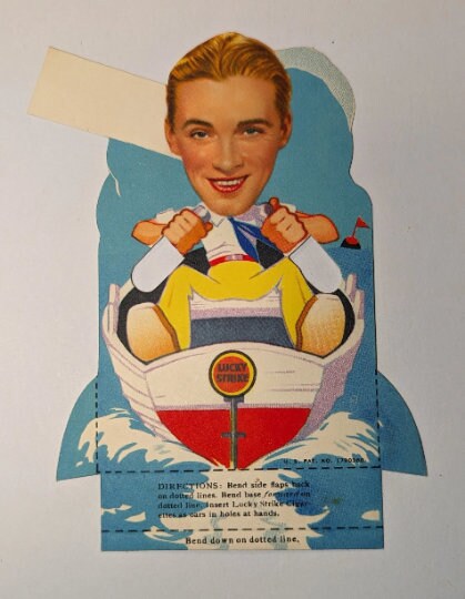 1930s T14 Lucky Strike Collectable Novelty Cards - Famous People, Men ...