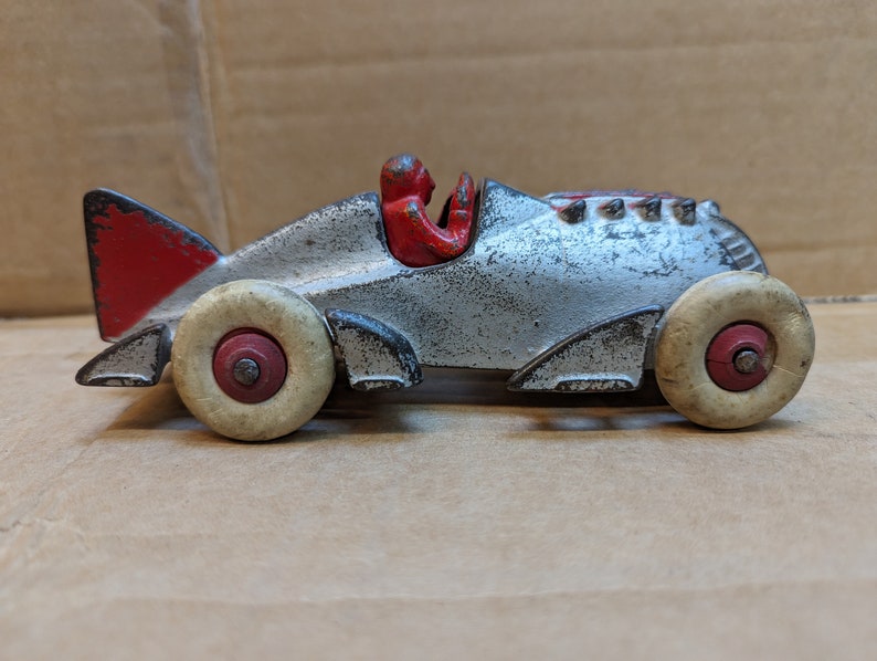 7 Hubley Cast Iron Race Car - Etsy