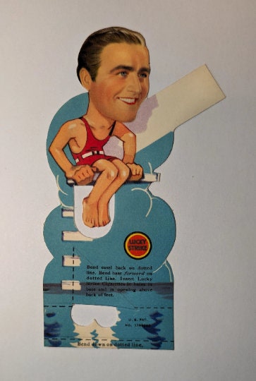 1930s T14 Lucky Strike Collectable Novelty Cards - Famous People, Men ...