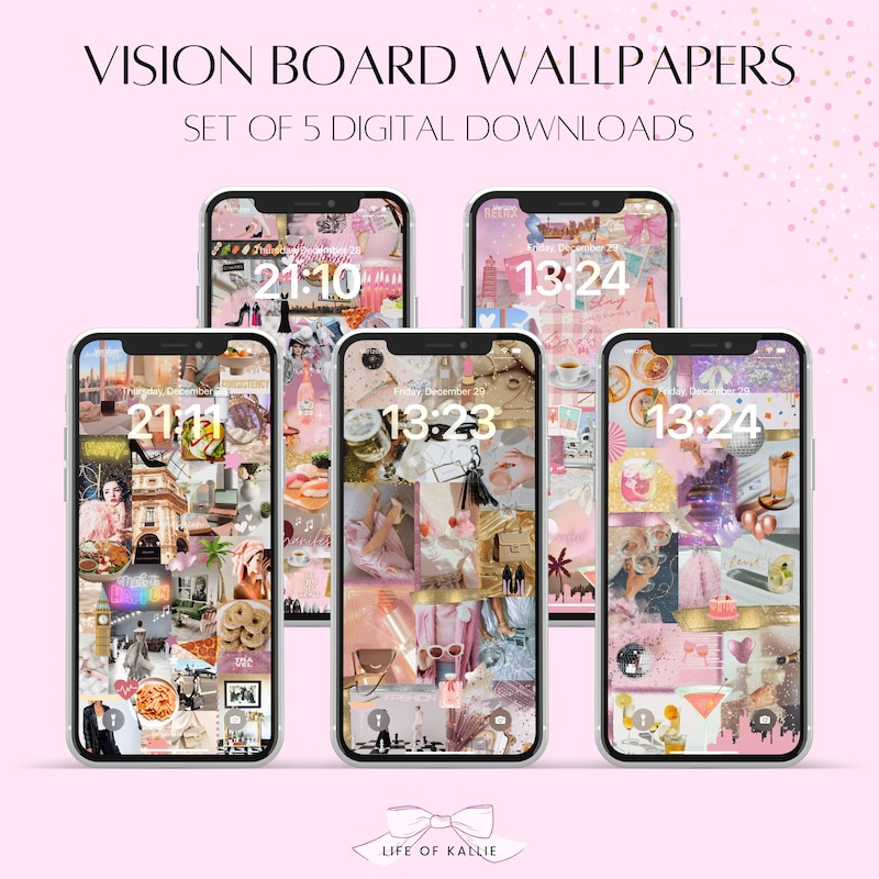 Vision Board 2024 Phone Wallpaper - Etsy