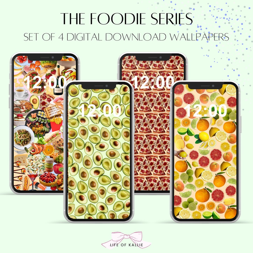 Phone Background Wallpaper Digital Download: Foodie Edition - Etsy