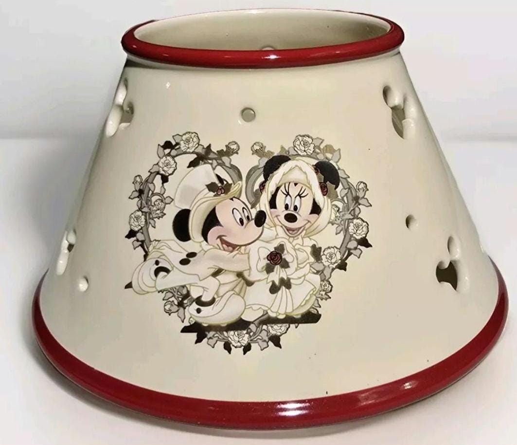Mickey and Minnie Mouse Disney Jar Candle Topper Lamp Shade Wedding ...