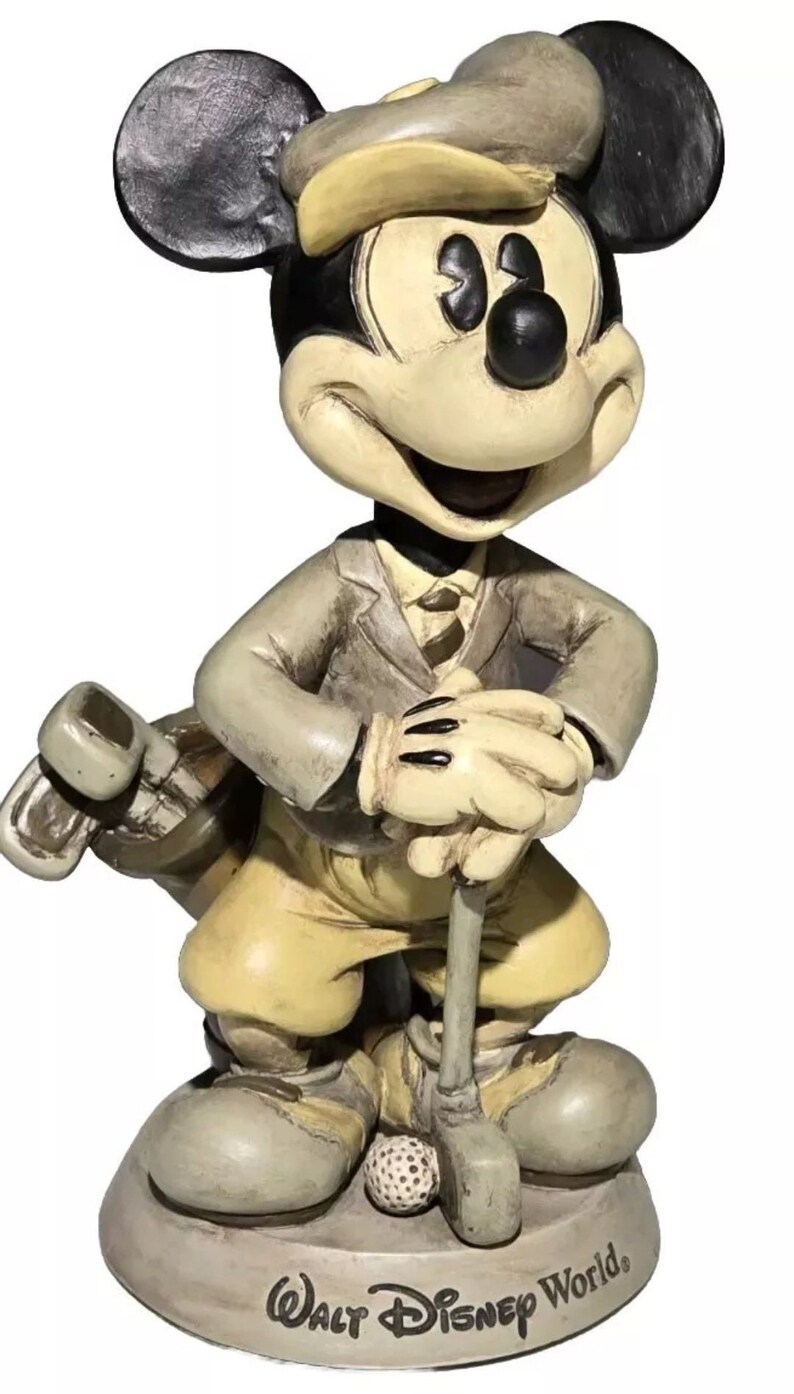 Mickey Mouse Golf Figure Walt Disney World Golf Bobble Head Golfer 8 - Etsy