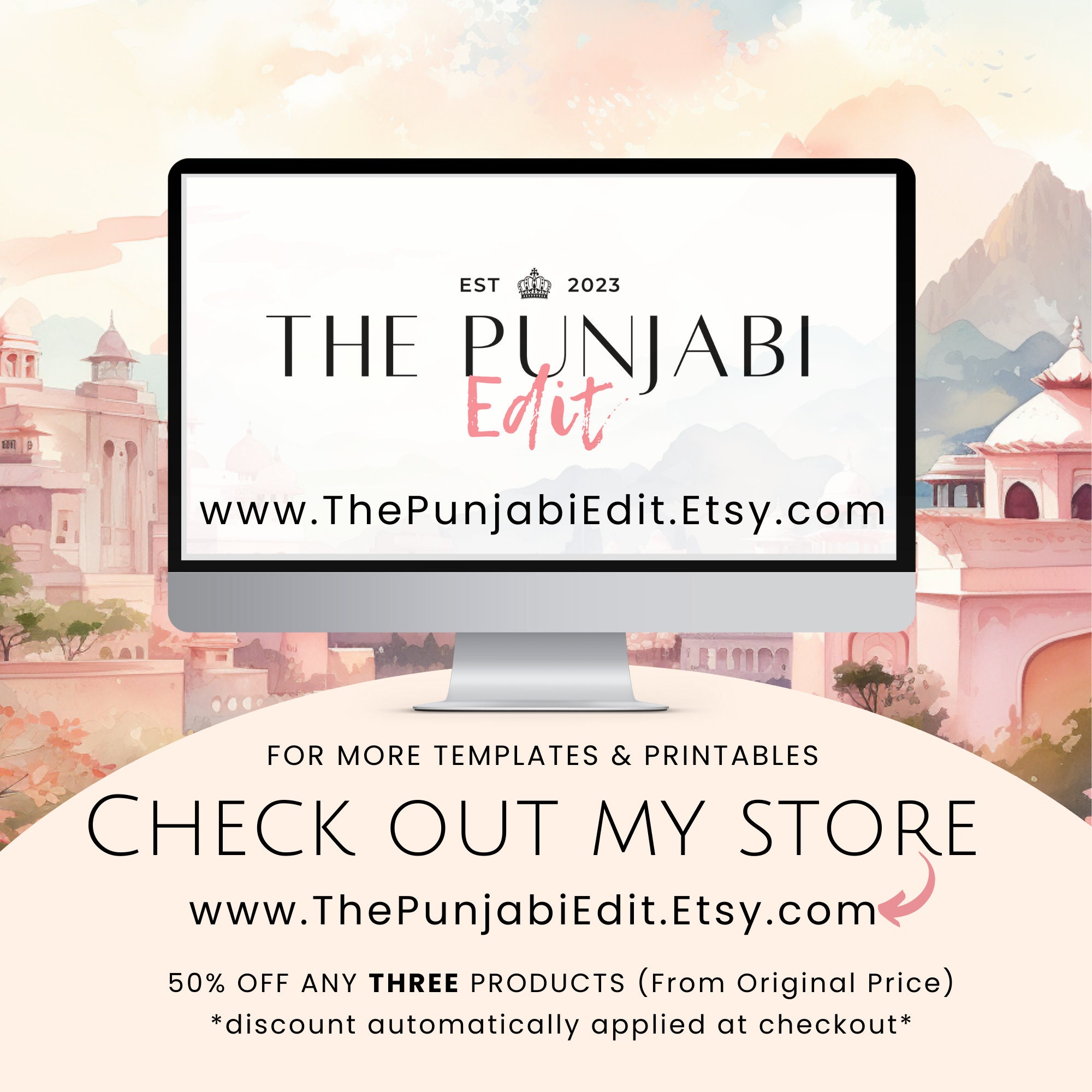 Punjabi Wedding Week Sign: Illustrated Custom Sadi Kudi Da Viah ...