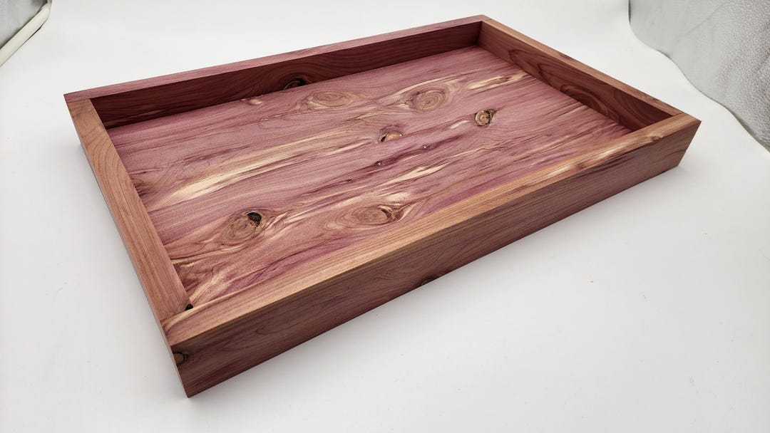 LARGE Red Cedar Box. Unfinished and Natural Aromatic Cedar Tray. 12 ...