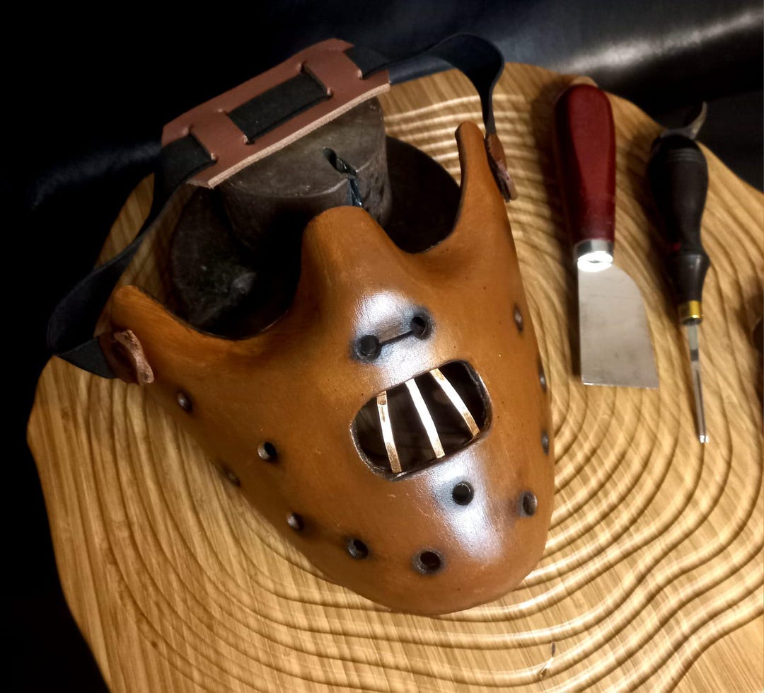 Leather Hannibal Lecter Mask,rare Cosplay Mask,terrible Hollowen Mask ...