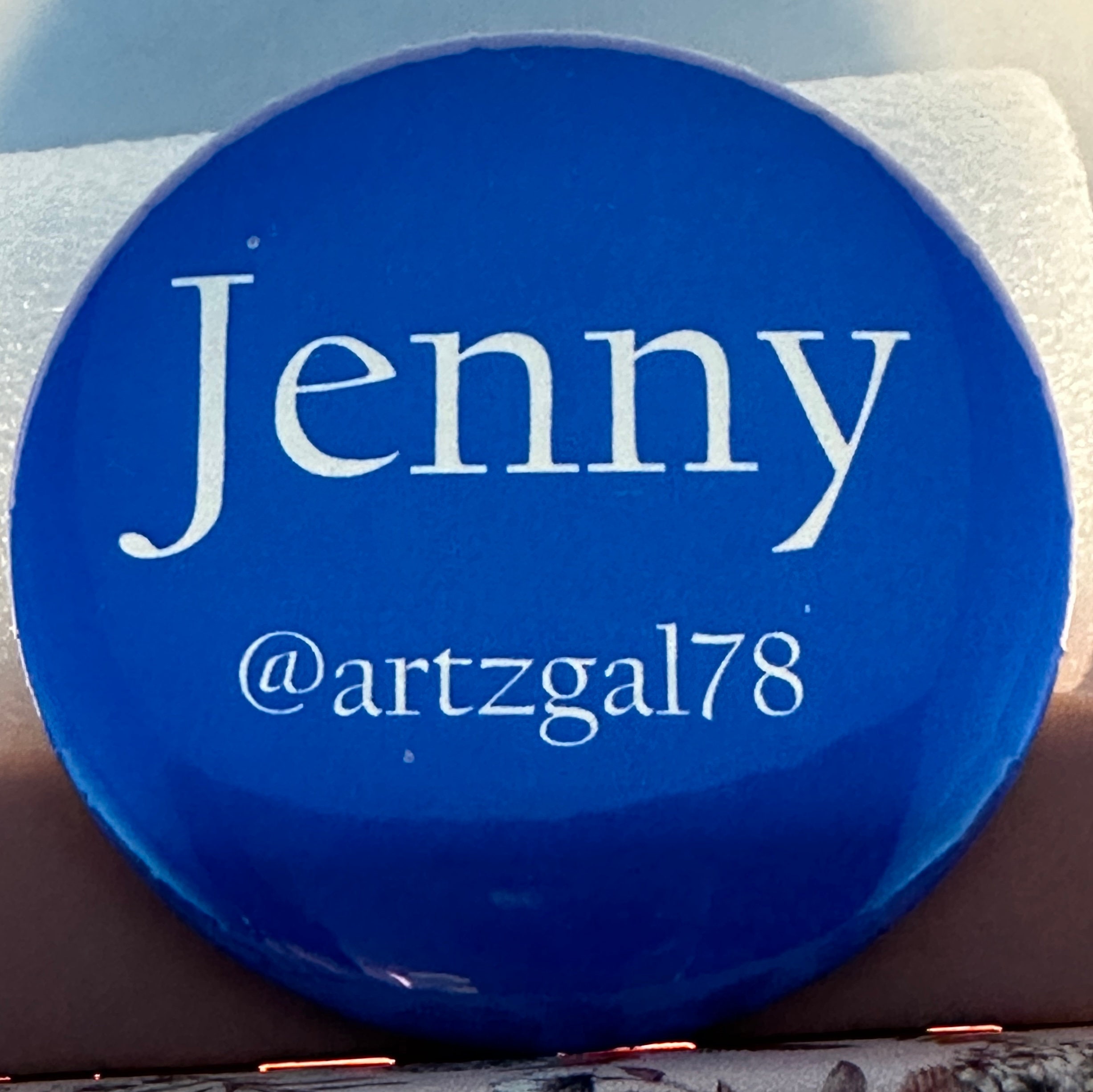 Personalized Name Tag and Social Media Handle Button or Keychain! - Etsy