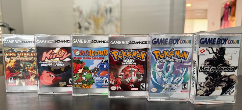 Custom Gameboy / Gameboy Color / Gameboy Advance, Cassette Cases - Etsy