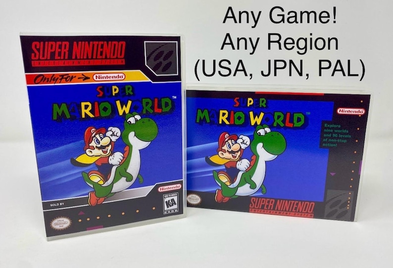 Super Nintendo or Super Famicom (PAL/JPN) Custom Game Cases. 100’s of ...