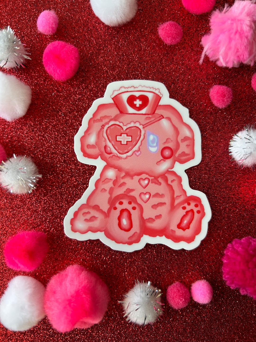 Lovesick Puppy Sticker / Cute Aesthetic Sticker /kawaii / Lovecore ...