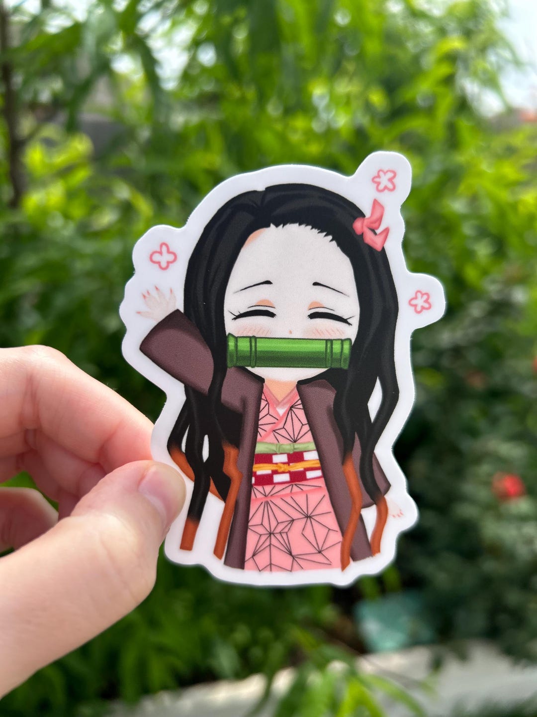 Nezuko Kamado Sticker/ Anime Girl Character / Nezuko Sticker / Demon ...