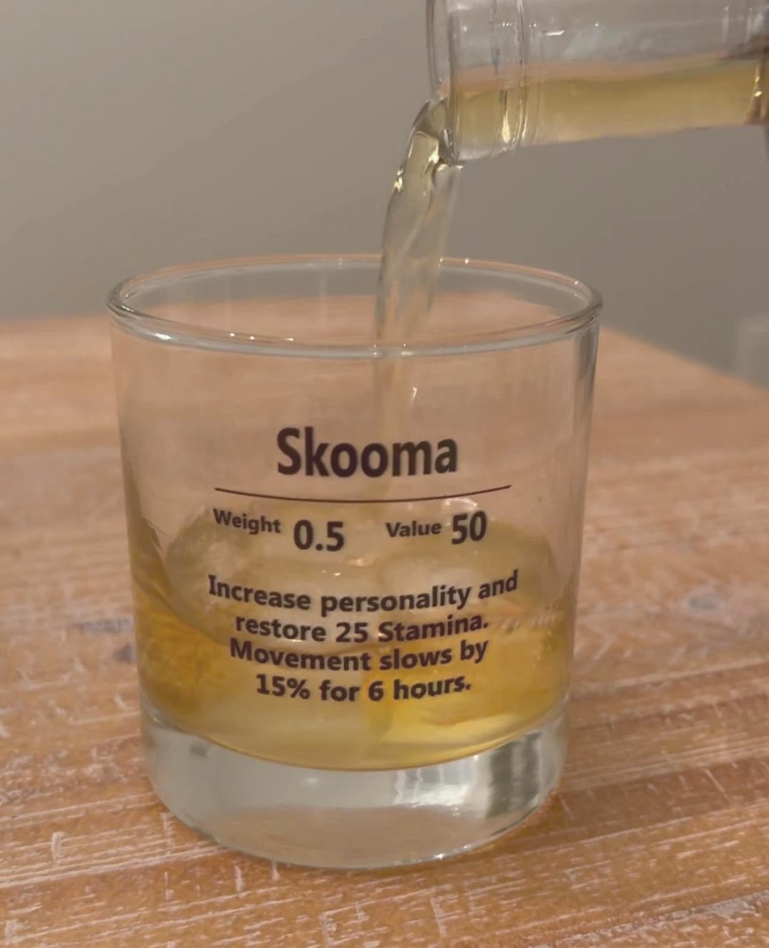 Skooma Whiskey Glass 10 Oz – Skyrim-inspired Fantasy Barware, Nerdy ...