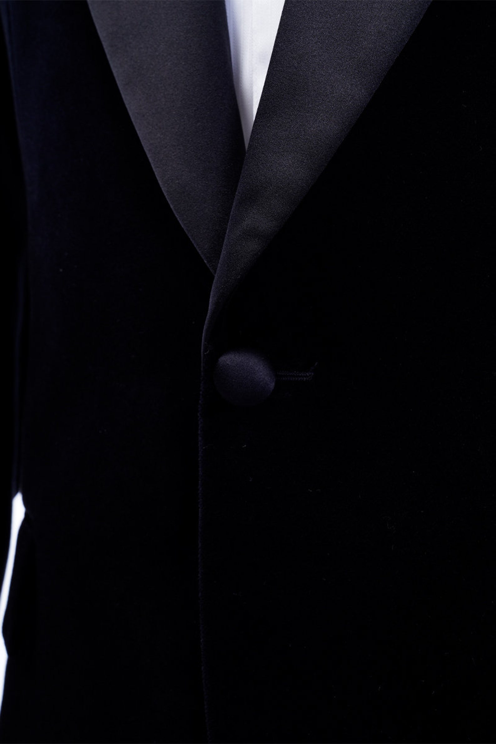 Black Velvet Tuxedo | Custom Photo Collage Lining Available | Made to ...