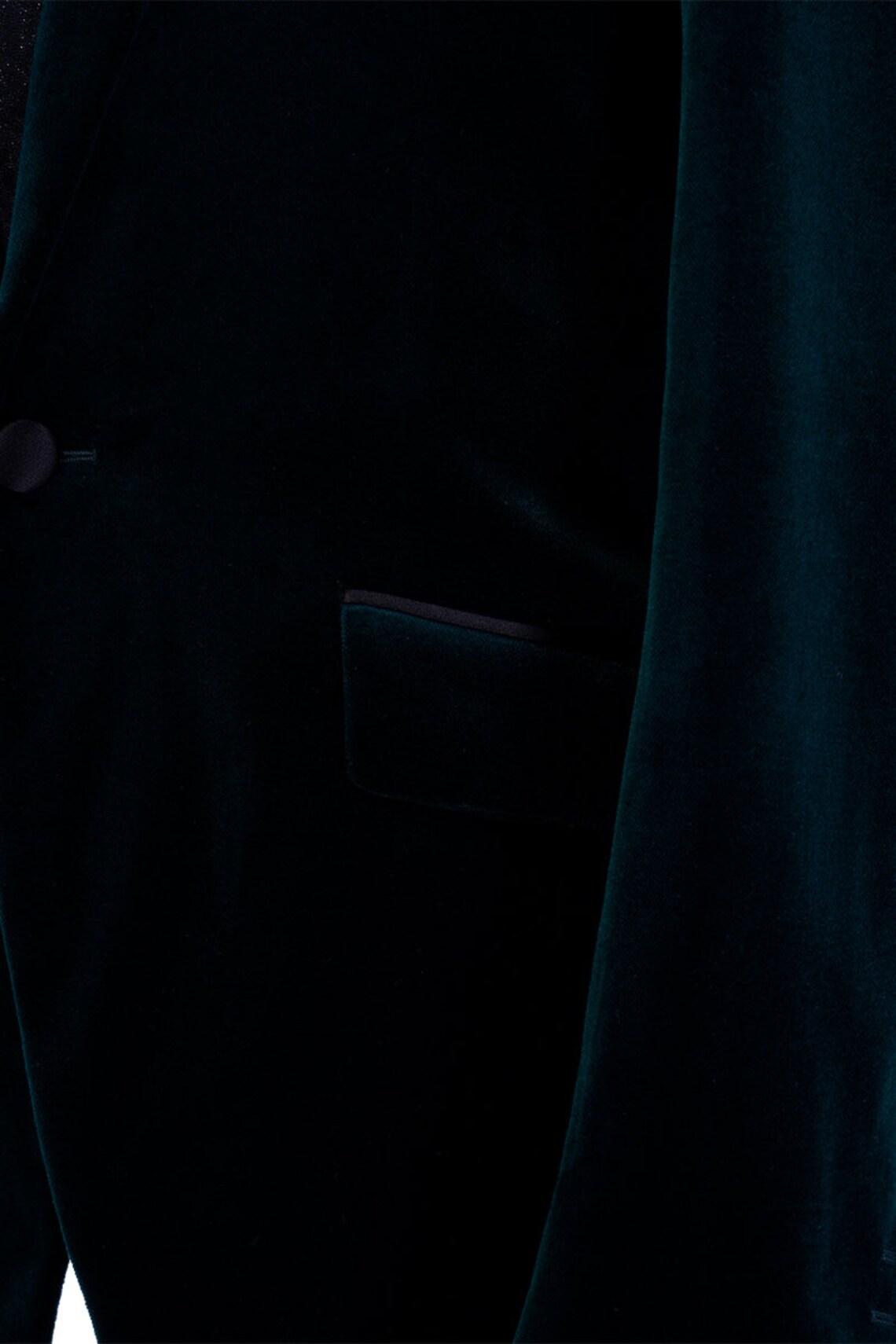 Green Velvet Wedding Tuxedo | Custom Notch Lapel, Satin Accents - Etsy