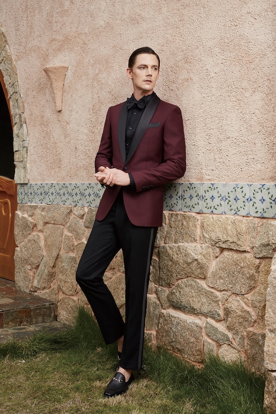 Maroon wedding tux 60 photos - Astyledwedding.com