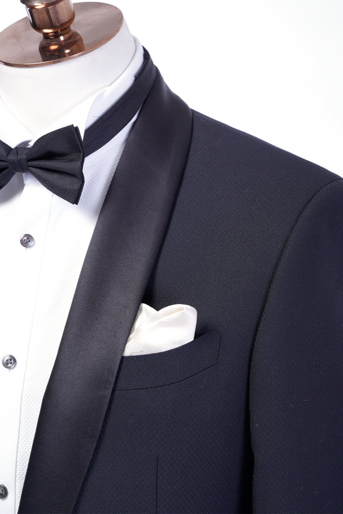 Midnight Blue Navy Tuxedo Custom Photo Collage Lining Available Made to ...