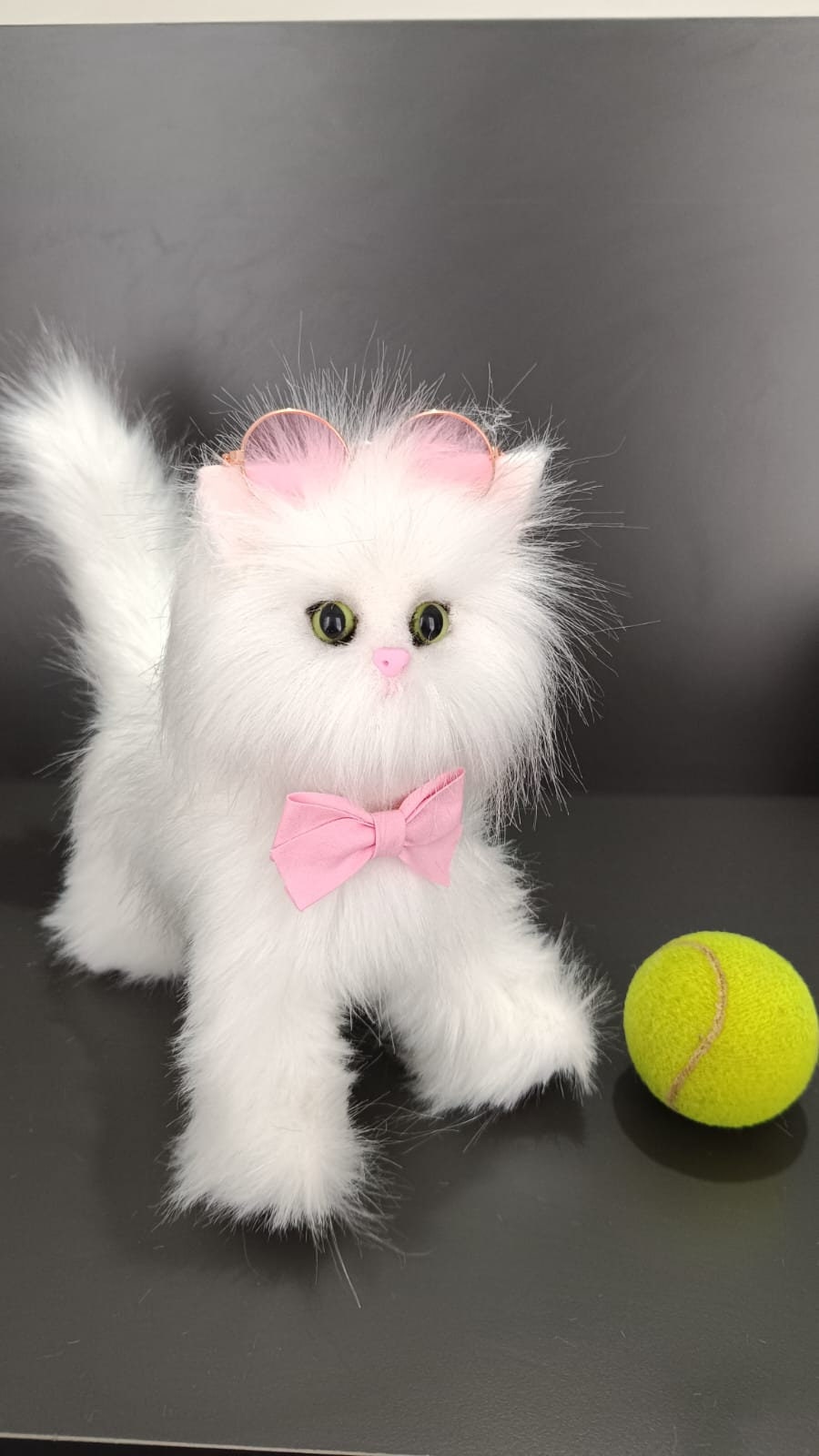 Lifelike Cat Realistic Cat Plush Cat Cat With Glasses Cute Kitten Life ...