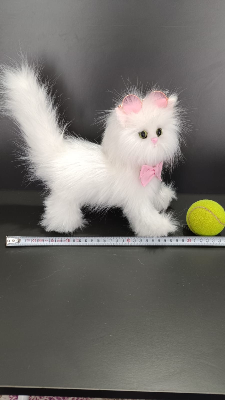 Lifelike Cat Realistic Cat Plush Cat Cat With Glasses Cute Kitten Life ...