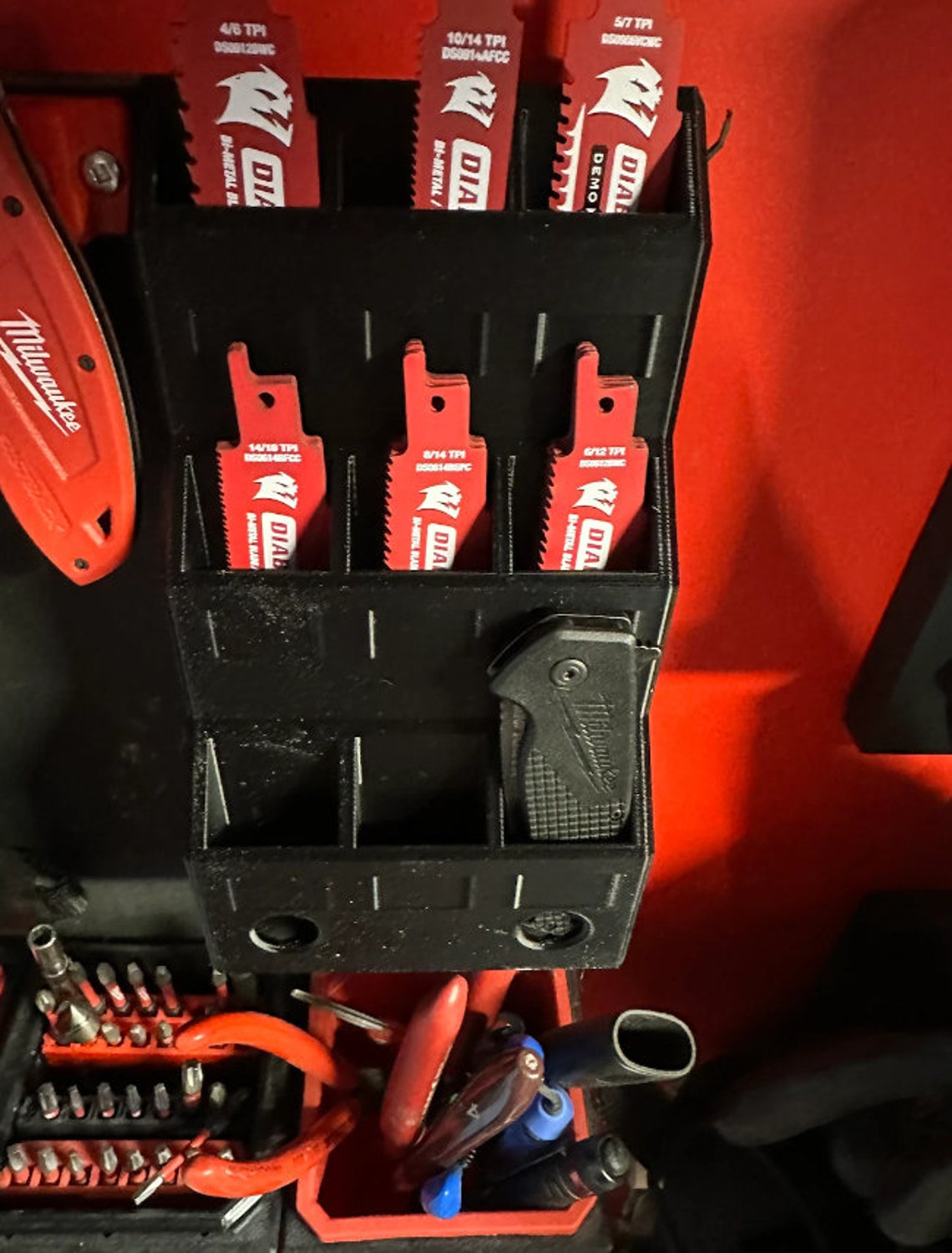 Wall Mount Blade Holder for Milwaukee Sawzall Blade Set - Etsy