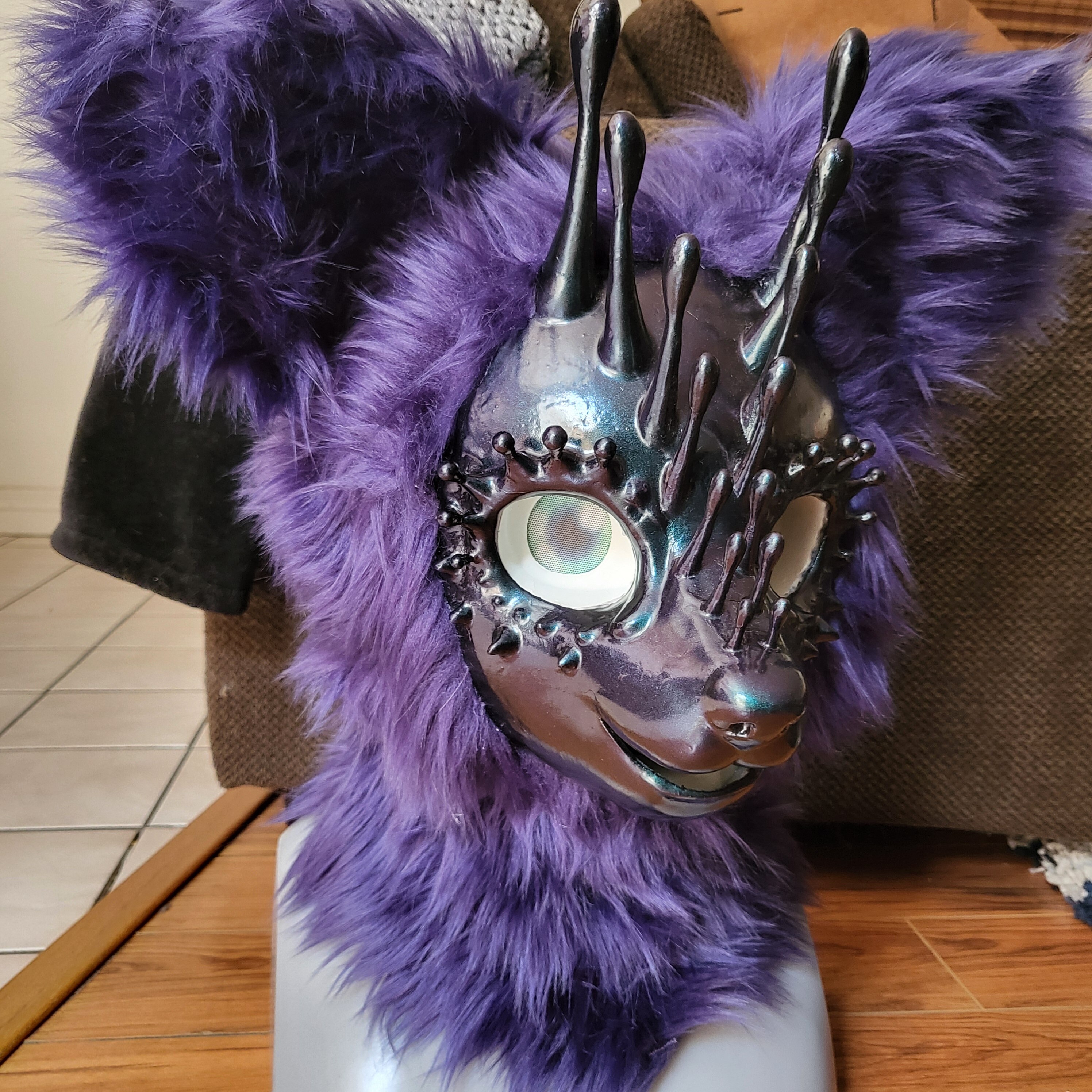 Wolf Fursuit Head, Color Shifting, Shiny, Galaxy High Quality Wolf ...