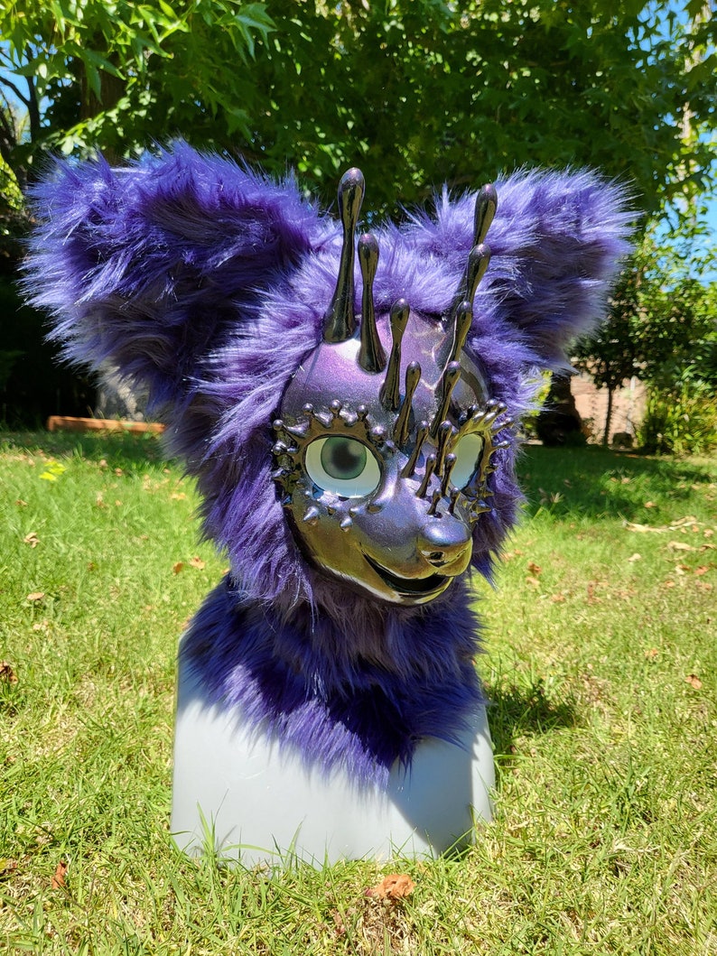 Wolf Fursuit Head, Color Shifting, Shiny, Galaxy High Quality Wolf ...