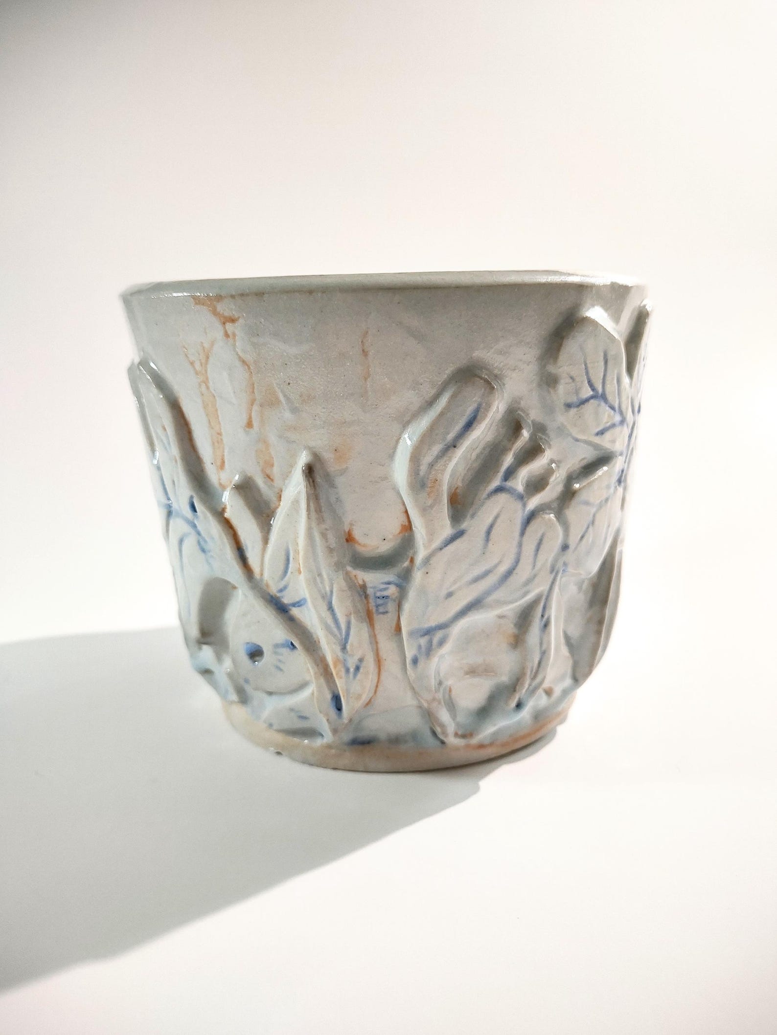 Rabbits and Irises Vase - Etsy