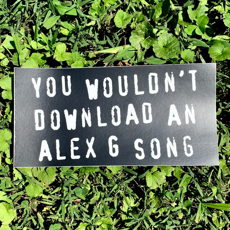 Alex G Vinyl Bumper Sticker - Etsy