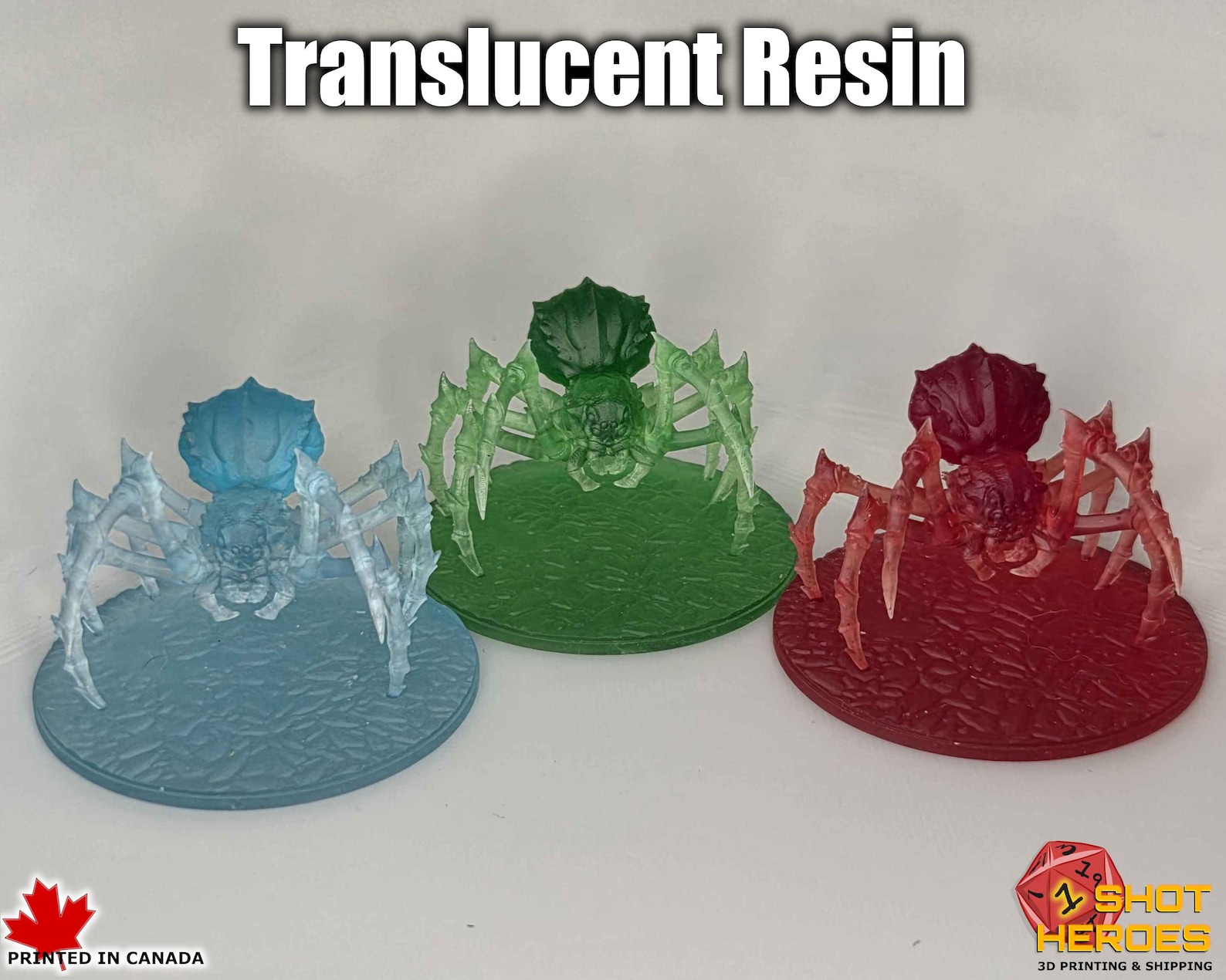 Giant Phase Spider Miniatures: 3D Resin Printed D&D TTRPG Set - Etsy