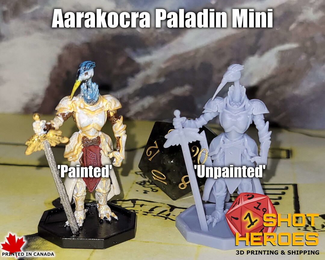 Kenku / Aarakocra / Birdfolk Paladin Fighter D&D Miniature by ...