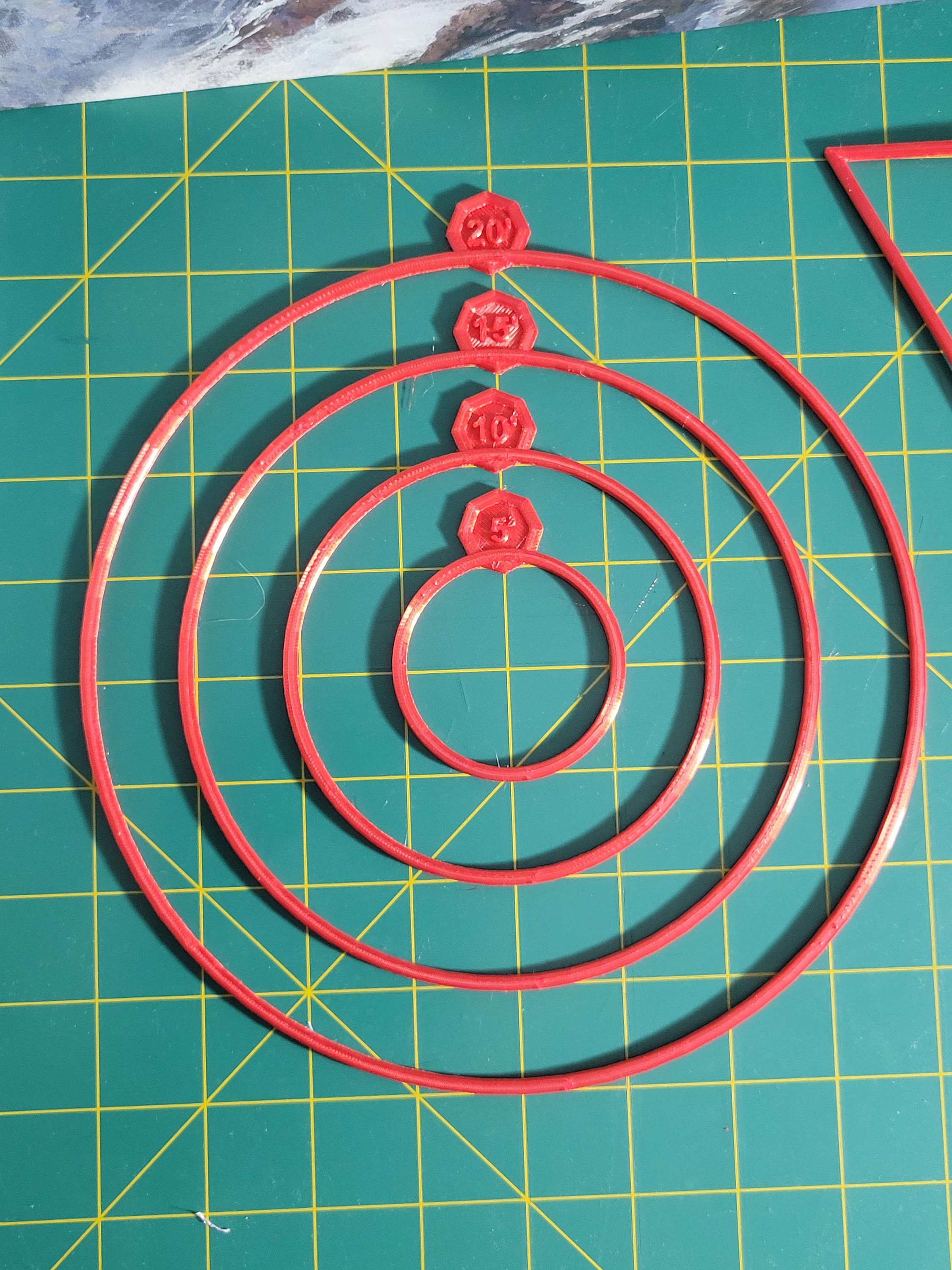 14pc D&D Spell AOE Templates and Status Effect Markers area of Effect ...