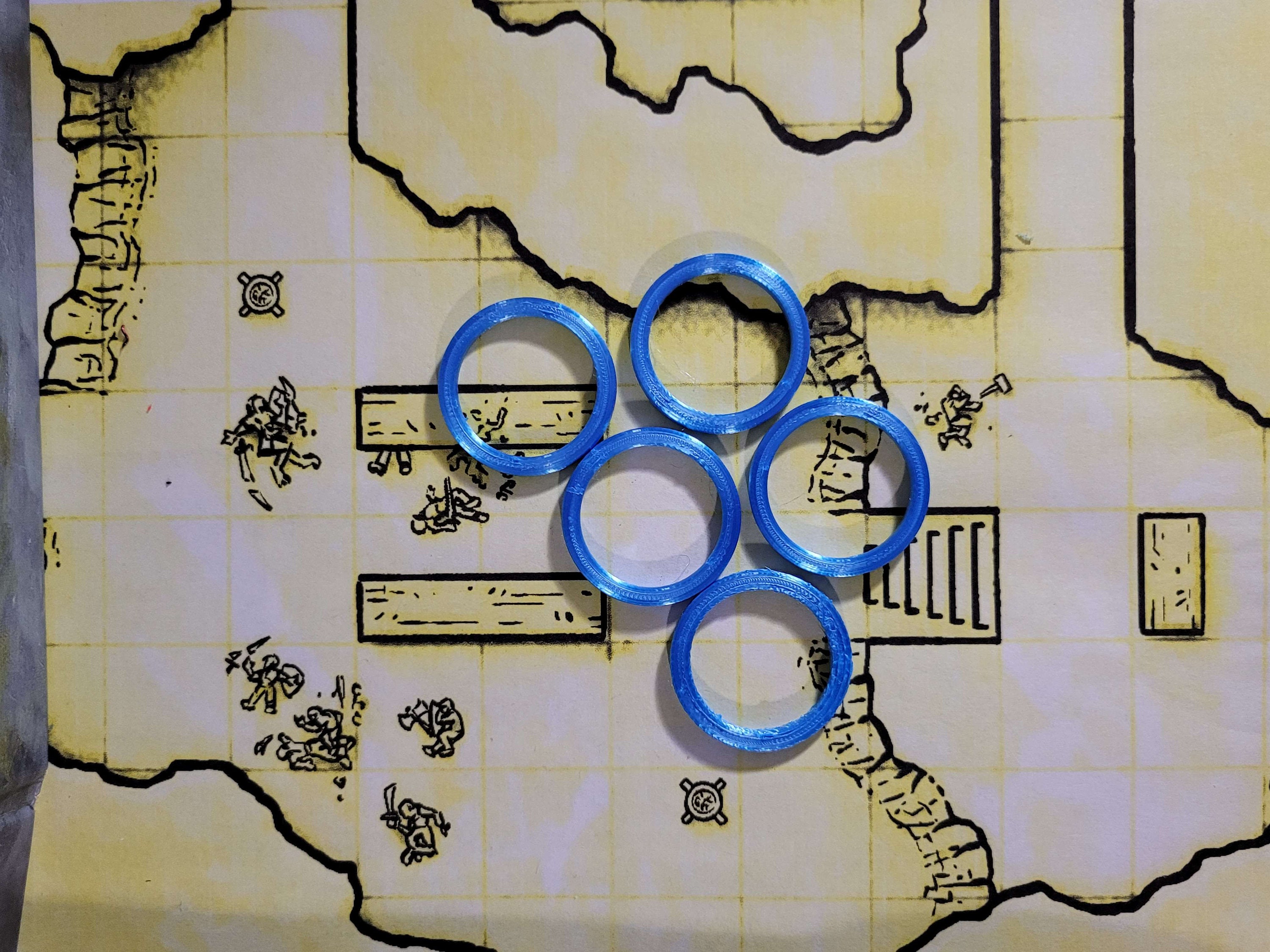 14pc D&D Spell AOE Templates and Status Effect Markers (area of Effect ...
