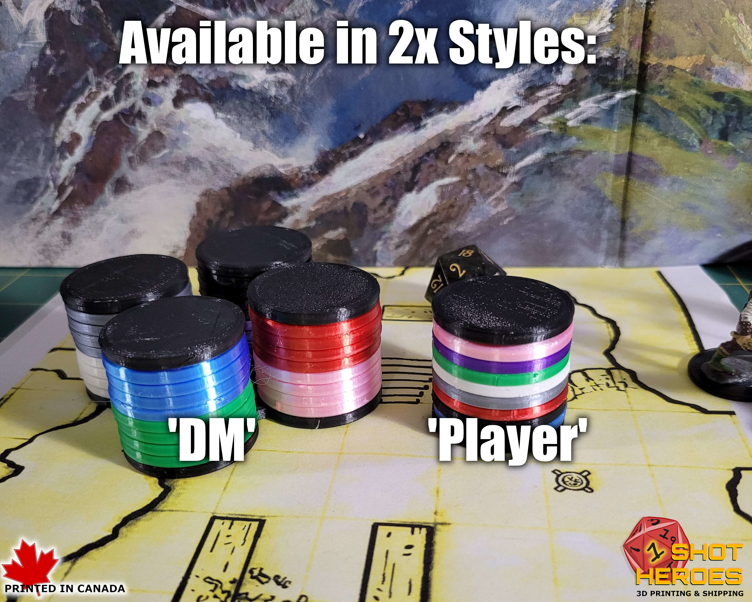 8x/32x Pc TTRPG Status Effect Markers With Ring Holders (for D&d ...