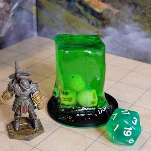 Gelatinous Cube Miniature for TTRPG (D&D / Pathfinder) - by 1shotheroes ...