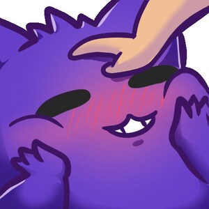 Cute Gengar Emotes for Twitch / Discord - Etsy