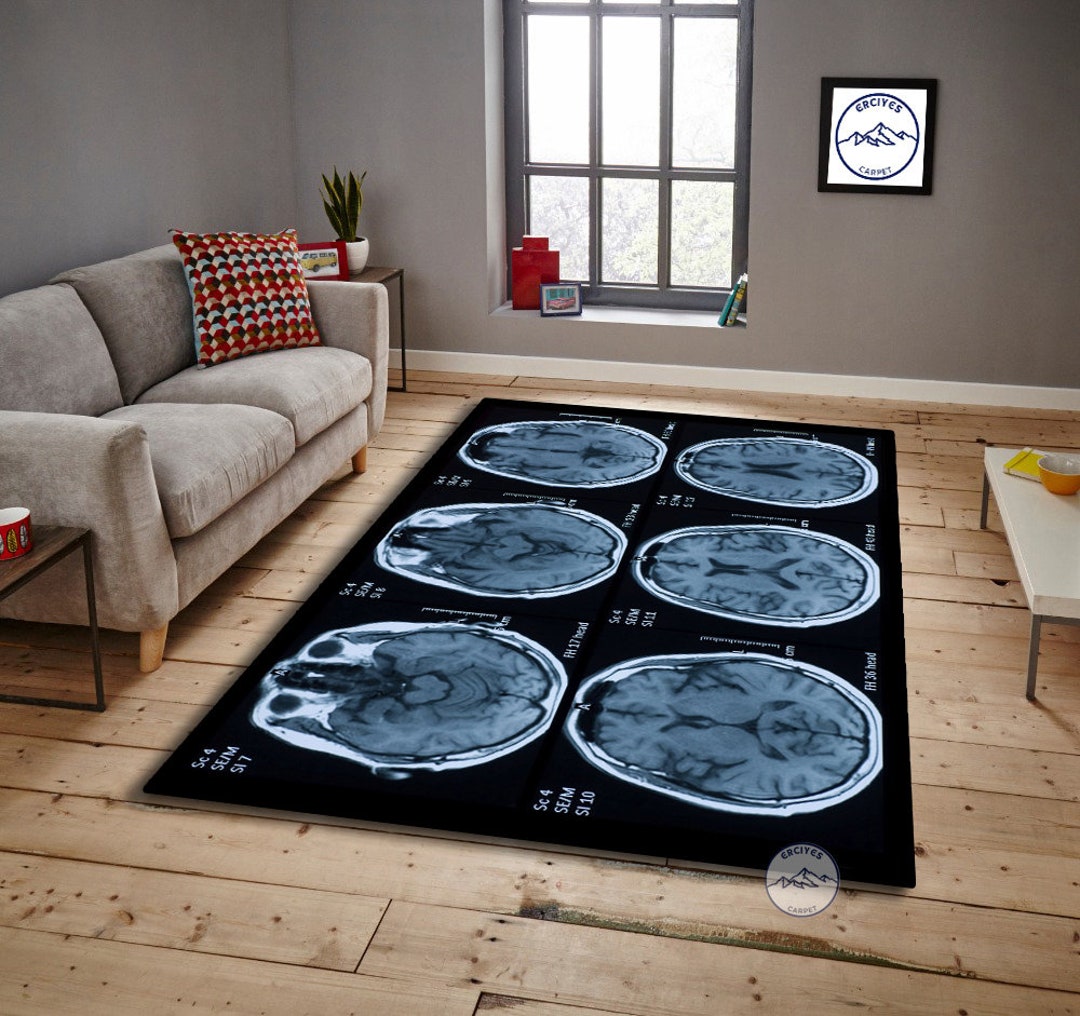 Brain Tomography Rug: Medical Decor, Doctor Gift - Etsy