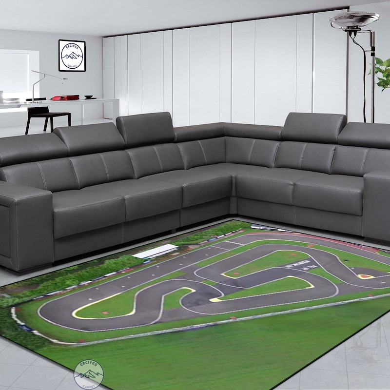 Race Track Rug - Etsy