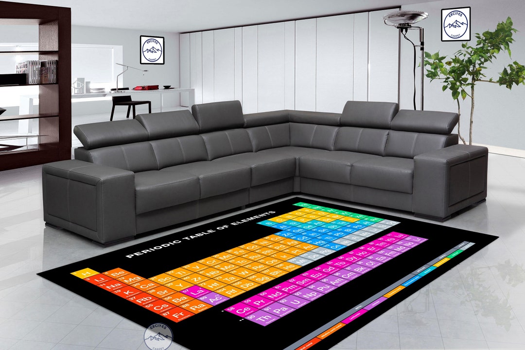 Periodic Table Rug, Chemical Rug, Educational Rug, Science Rug, Room ...