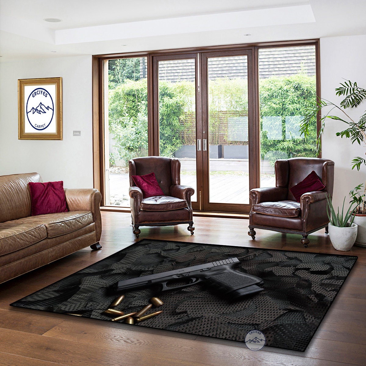 Weapon Rug, Gun Bullet Rug, Bullet Rug, Style Rug, Digital Rug, Room ...