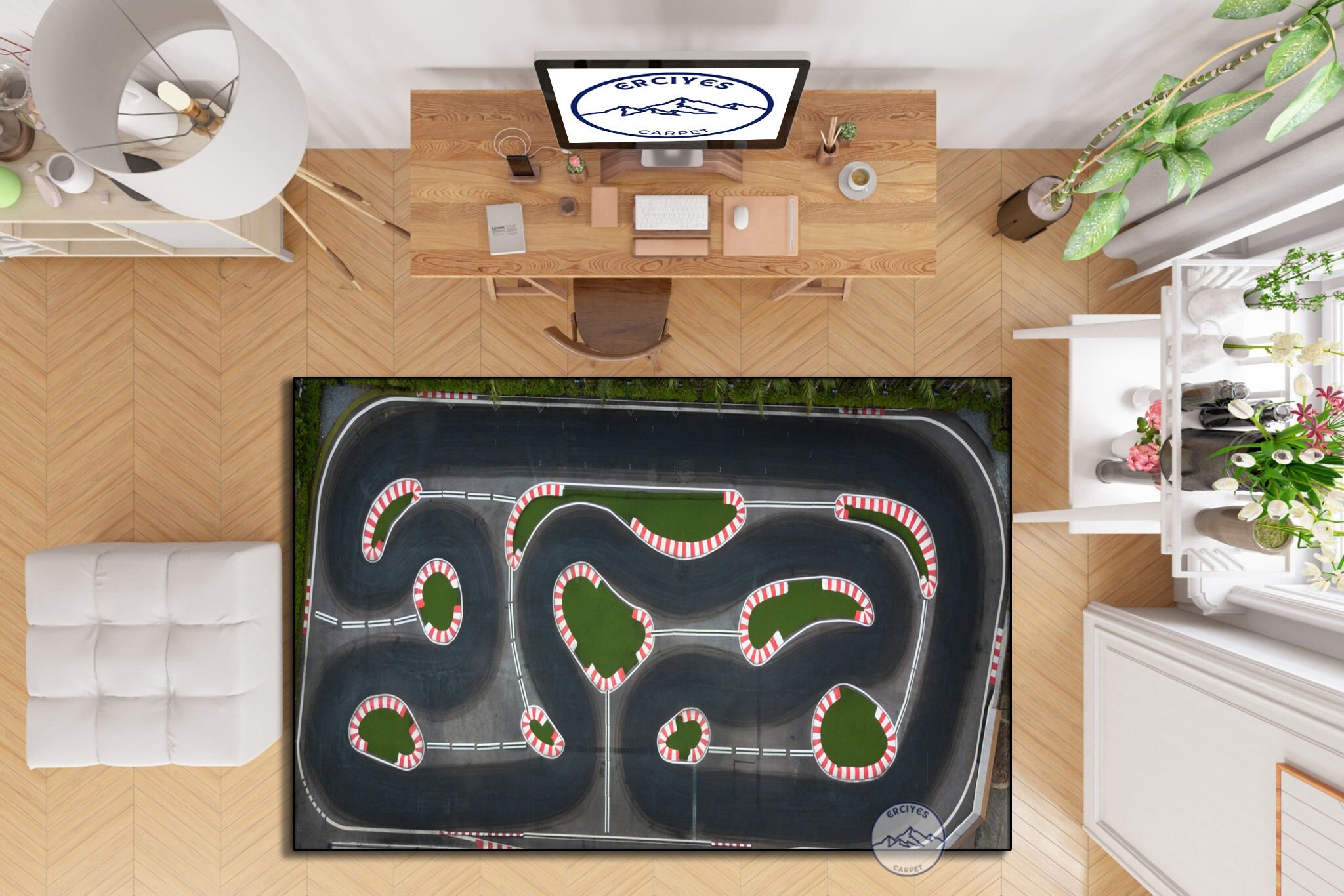 Race Rug, Race Track Rug, Speedway Rug, F1 Runway Rug, Go Kart Rug, Go ...