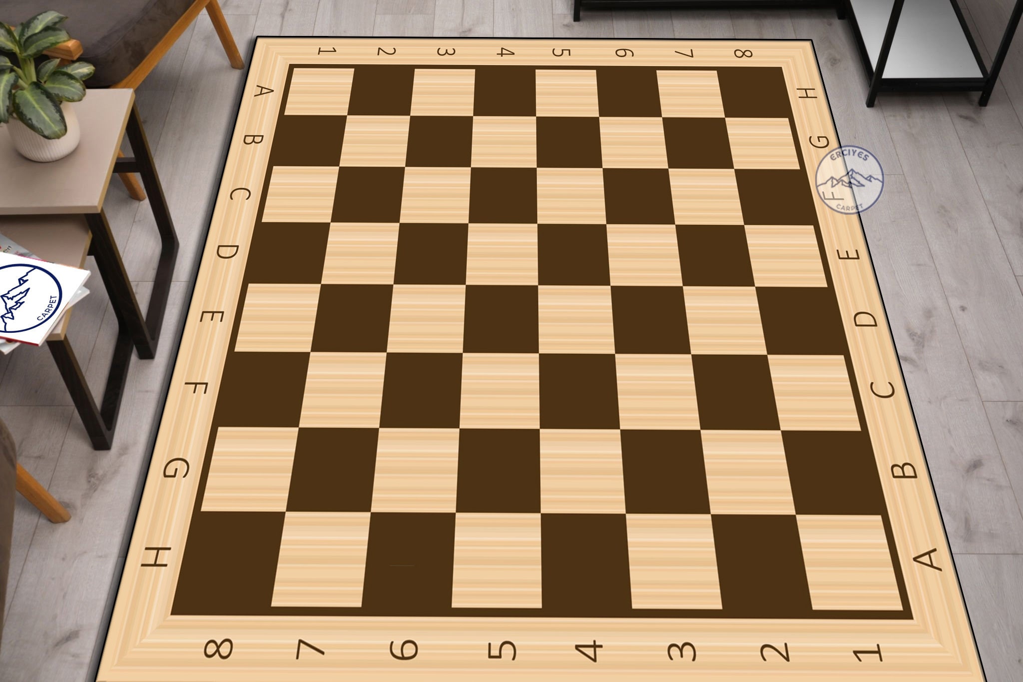 Chess Board Rug, Game Rug, Chess Rug, Mind Game Rug, Style Rug, Digital ...