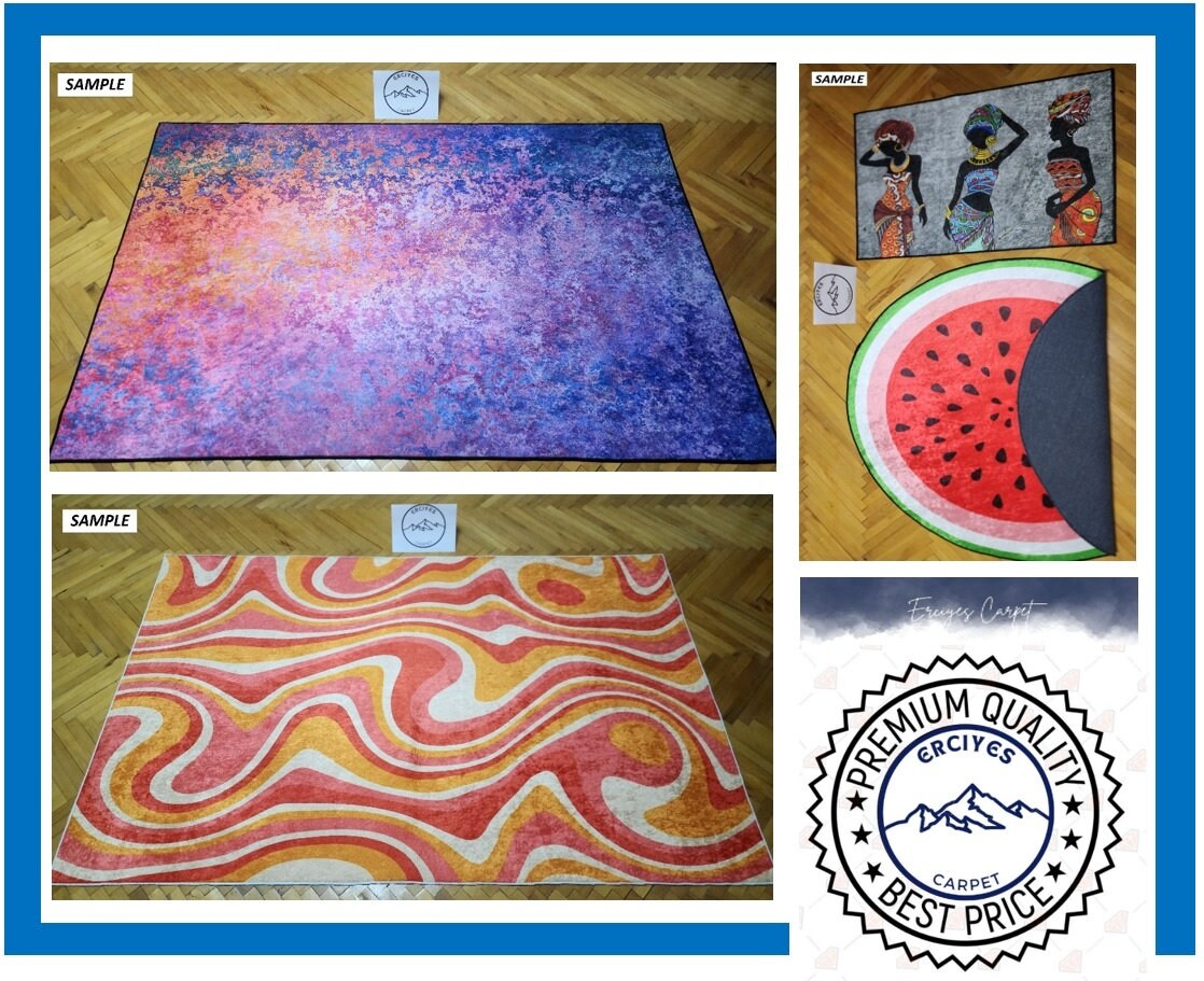 Floor Paint Rug Warning Sign Rug Yellow Rug Style Rug - Etsy