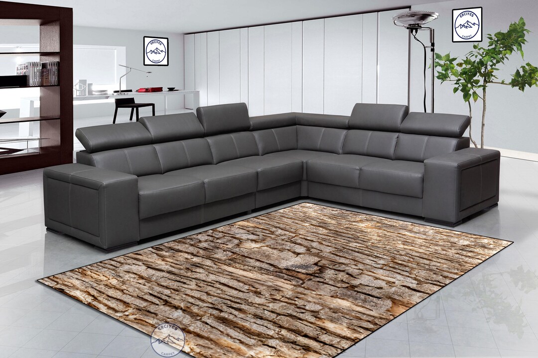 Tree Bark Pattern Rug, Tree Rug, Bark Rug, Wood Rug, Digital Rug, Room ...